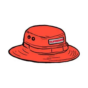 Supreme Reflective Patch Boonie - Orange