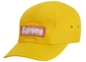 Supreme Reversed Label Camp Cap - Yellow