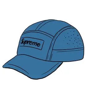 Supreme Reflective Ripstop Camp Cap - Blue