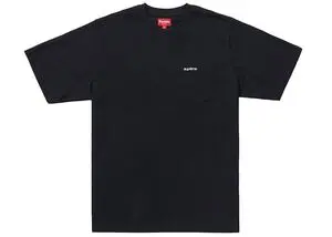 Supreme Short Sleeve Pocket Tee Shirt - Black