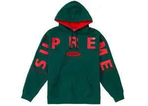 Supreme Spread Logo Hooded Sweatshirt - Dark Green