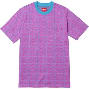 Supreme Rather Be Dead Short Sleeve Jacquard Top - Blue