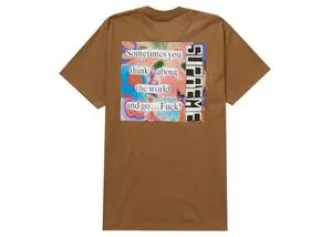 Supreme Static Tee Shirt - Brown