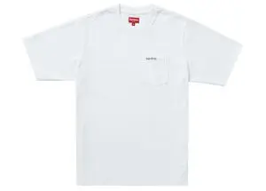 Supreme Short Sleeve Pocket Tee Shirt - White