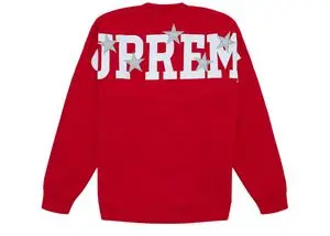 Supreme Stars Crewneck Sweatshirt - Red