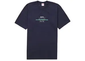 Supreme Standard Tee Shirt - Navy Blue