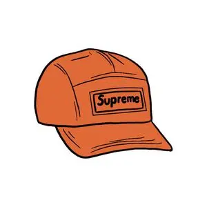 Supreme Reflective Speckled Camp Cap - Orange