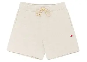 NEW BALANCE Made In Usa Core Shorts - Oatmeal Heather