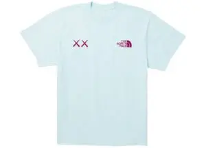KAWS X The North Face Tee Shirt - Ice Blue
