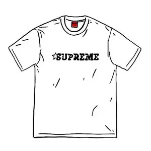 Supreme Star Logo Short Sleeve Top - White