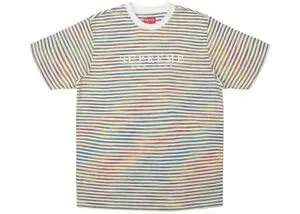 Supreme Static Stripe Top - White