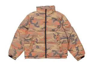 Supreme Reflective Camo Down Jacket - Orange Camo