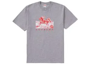 Supreme Riders Tee Shirt - Heather Grey
