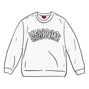 Supreme Stacked Crewneck Sweatshirt - White