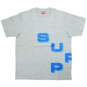 Supreme Stagger Tee Shirt - Heather Grey