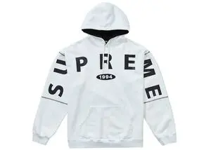 Supreme Spread Logo Hooded Sweatshirt - White