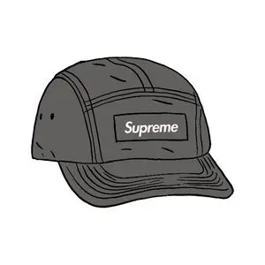Supreme Spray Canvas Camp Cap - Black