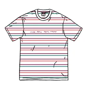 Supreme Stati Uniti Stripe Short Sleeve Top