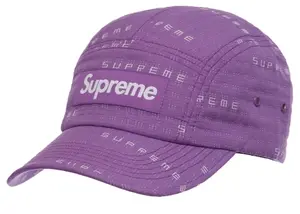 Supreme Stitch Jacquard Camp Cap - Purple