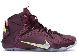 Nike Lebron Double Helix Sneakers - Merlot/volt/pink Pow