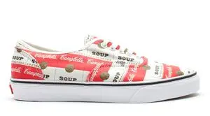 VANS Authentic Supreme Campbells Soup - White/red/gold