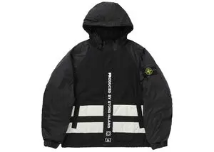 Supreme X Stone Island Reversible Down Puffer Jacket - Black