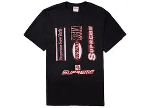 Supreme Logos Tee Shirt - Black