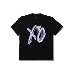 THE WEEKND Dawn Fm Chrome Xo Logo T-shirt - Black