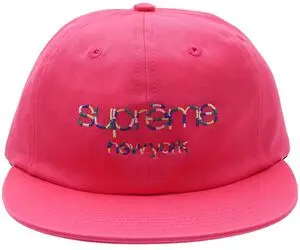 Supreme Twill 6 Panel Cap - Pink