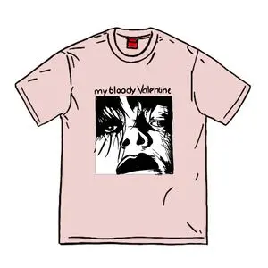 Supreme My Bloody Valentine Feed Me With Your Kiss Tee Shirt Heather Pink