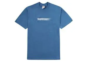 Supreme Motion Logo Tee Shirt (ss23) Faded Blue
