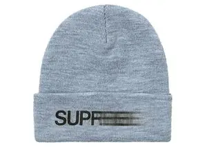 Supreme Motion Logo Beanie - Heather Grey