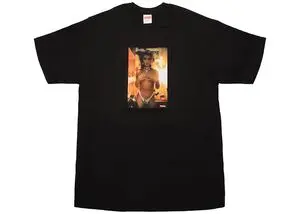Supreme Nan Goldin Kim In Rhinestone Tee Shirt - Black