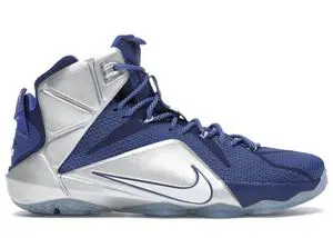 Nike Lebron 12 Sneakers - Deep Royal Blue/metallic Silver/lyon Blue
