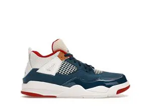 JORDAN Jordan 4 Retro Messy Room Preschoolers Sneakers French Blue/white/gym Red