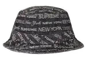 Supreme Type Jacquard Denim Crusher Hat