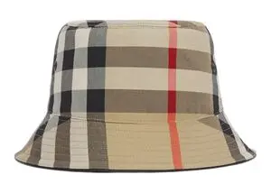 Burberry Check Cotton Bucket Hat - Archive Beige