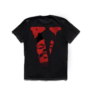 THE WEEKND X Vlone After Hours Blood Drip Tee Shirt - Black