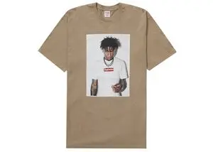 Supreme Nba Youngboy Tee Shirt - Khaki