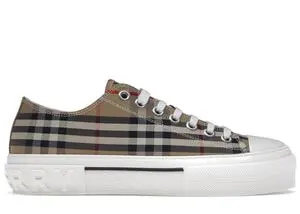 Burberry Vintage Check Cotton Sneakers - Archive Beige/white