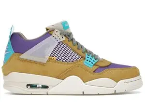 JORDAN Retro Sp 30th Anniversary Union Sneakers - Desert Moss/turquoise Blue/dark Iris
