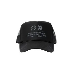 THE WEEKND X Daniel Arsham House Of Balloons Anniversary Trucker Hat - Black