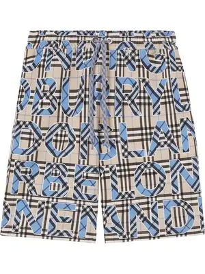 Burberry Vintage Check Drawstring Shorts