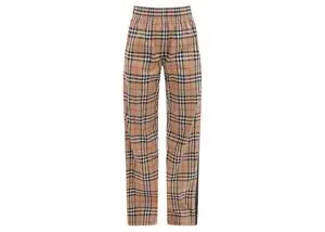 Burberry Vintage Check Motif Cotton Trousers