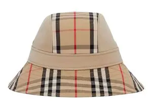 Burberry Supernova Check Bucket Hat - Honey Beige