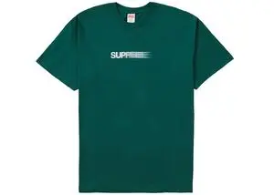 Supreme Motion Logo Tee Shirt - Dark Green