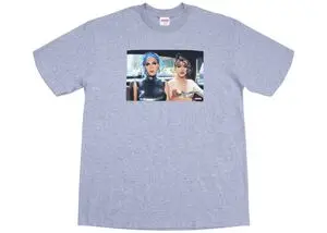 Supreme Nan Goldin Misty And Jimmy Paulette Tee Shirt - Heather Grey