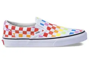 VANS Classic Slip-on Sneakers - Rainbow/white