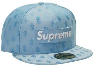 Supreme Monogram Box Logo Cap - Light Blue