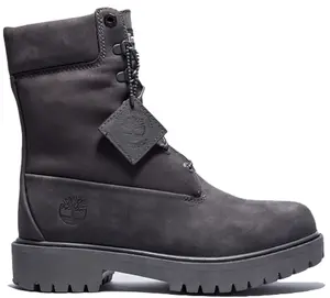 Timberland 8" Side Zip Boots - Dark Grey